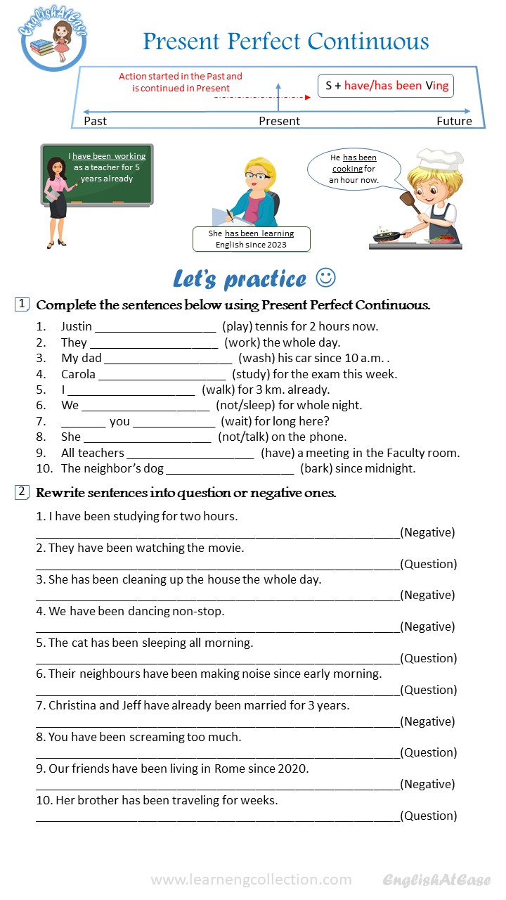 Present Perfect Continuous - Learn English Collection